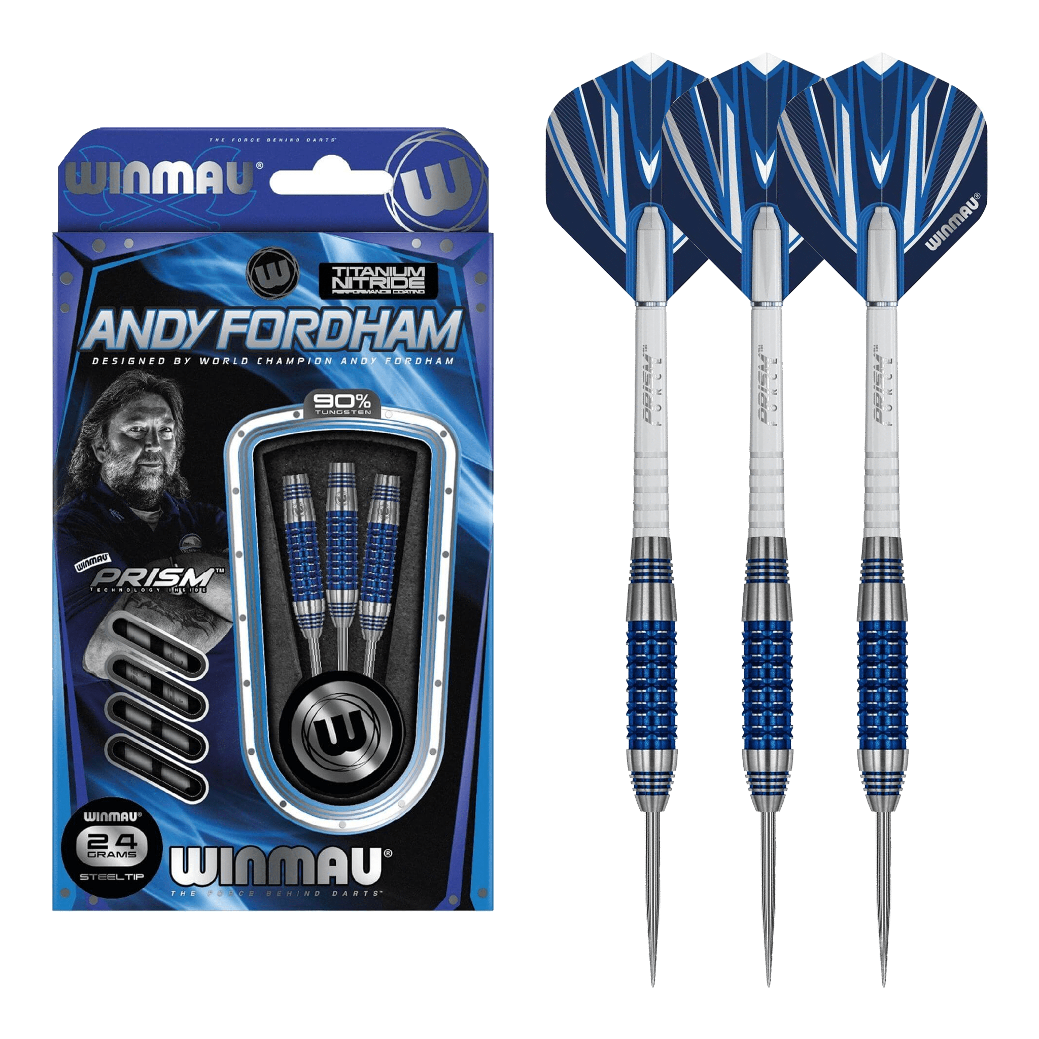 Buy Winmau Andy Fordham 90% Tungsten Steel Tip Darts from Darts Online