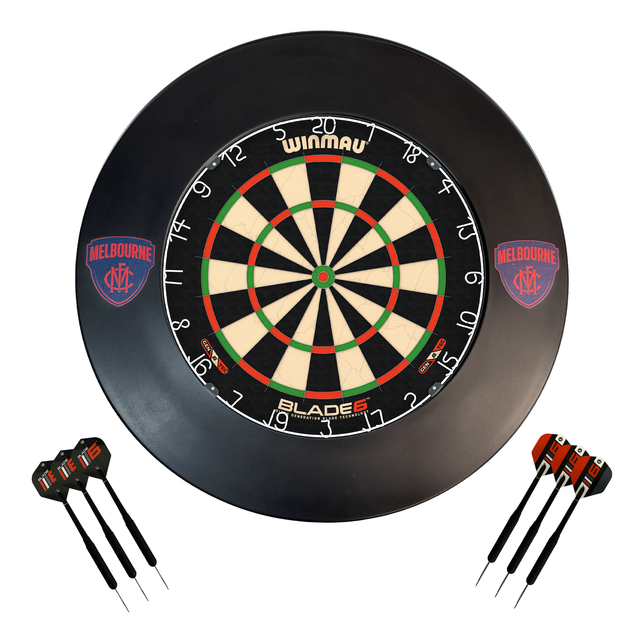 Buy Winmau Blade 6 Dartboard, Official AFL Cabinet & Darts - Complete ...