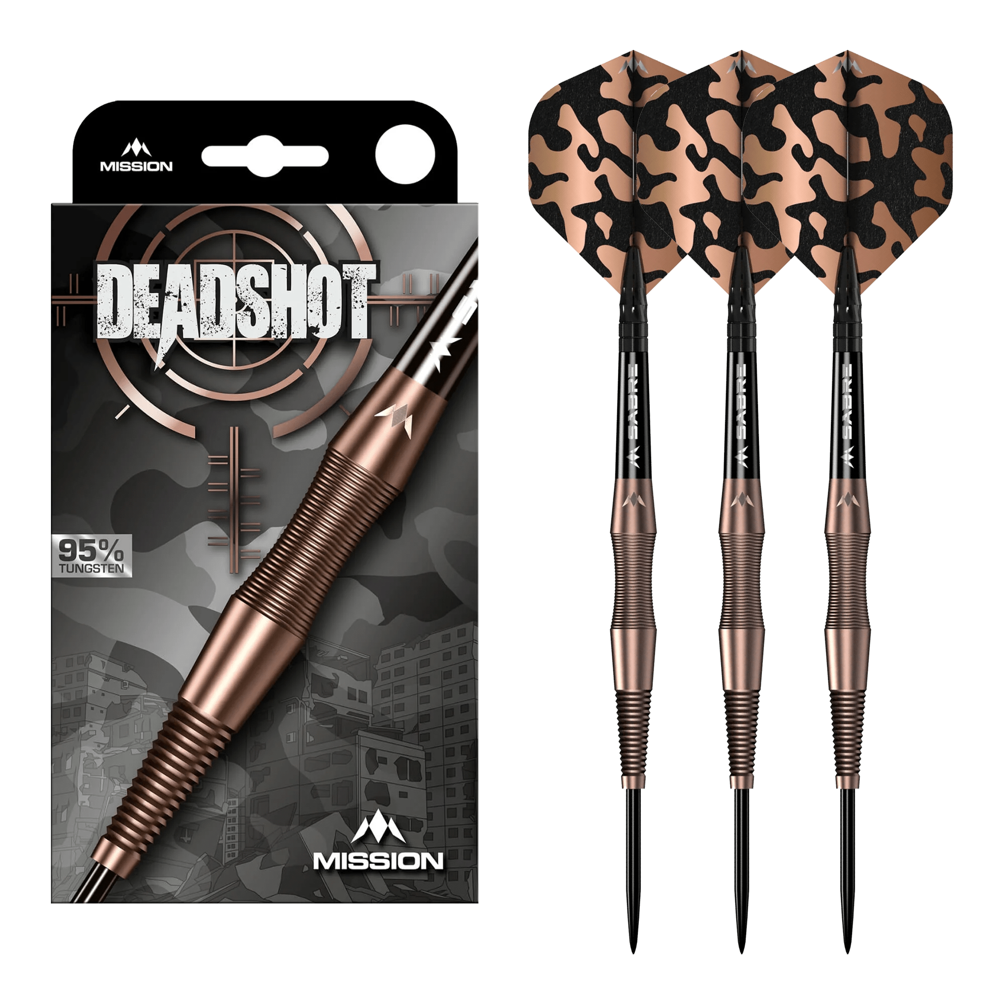 Buy Mission Deadshot - 95% Tungsten Steel Tip Darts from Darts Online