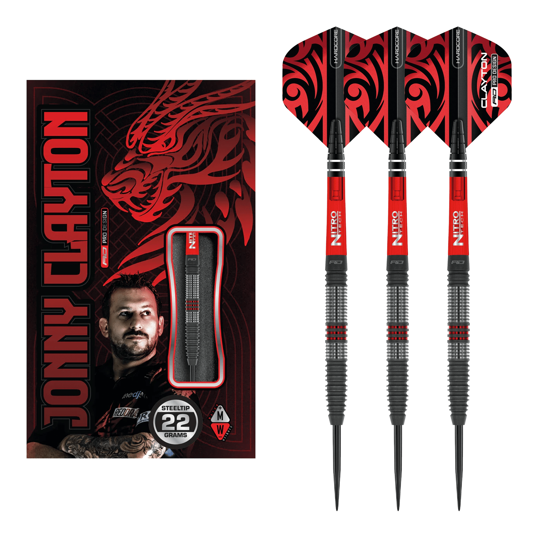 Buy Red Dragon Jonny Clayton Hiraeth Steel Tip Darts from Darts Online