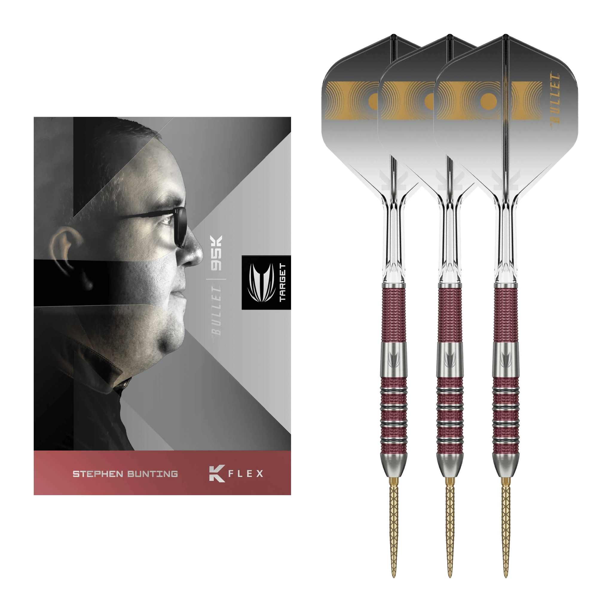 Buy Target Stephen Bunting 95K Swiss Point 95% Tungsten Steel Tip Darts ...