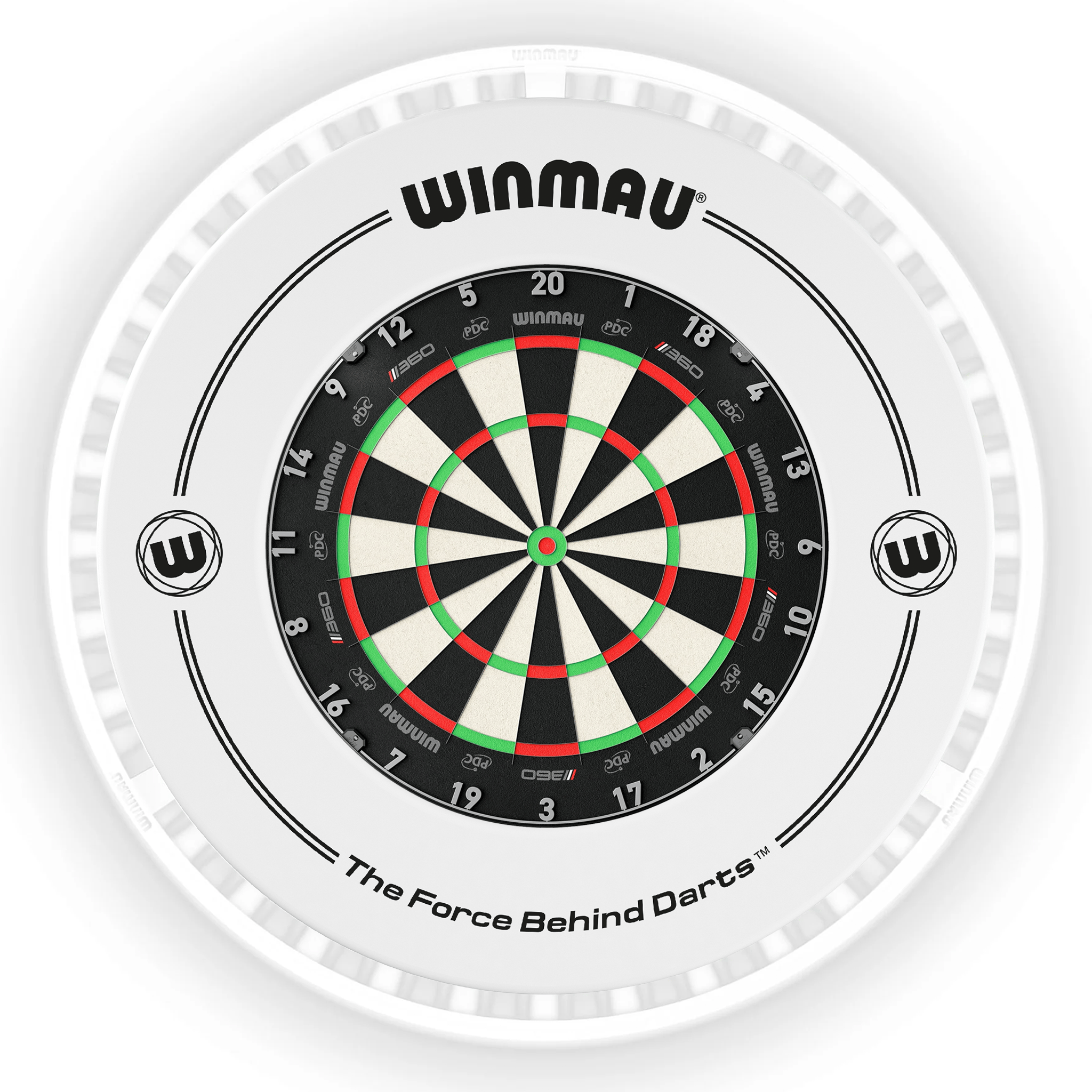 Buy Winmau Blade 6 Dartboard, Surround & White Winmau Plasma Light ...