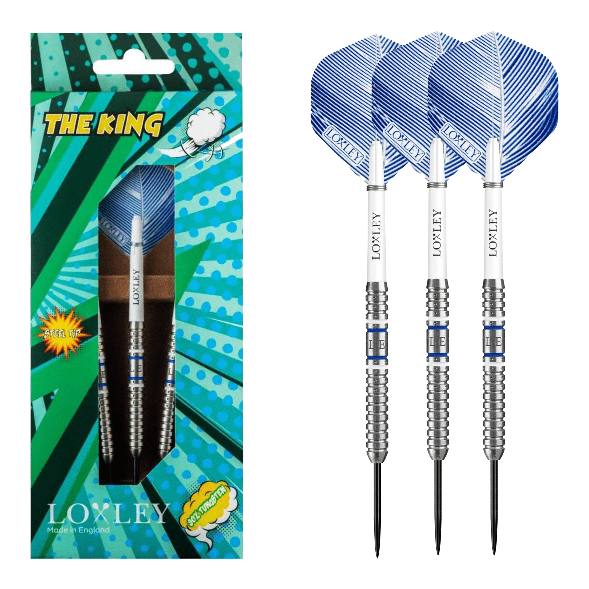 Buy Loxley The King 90% Tungsten Steel Tip Darts from Darts Online